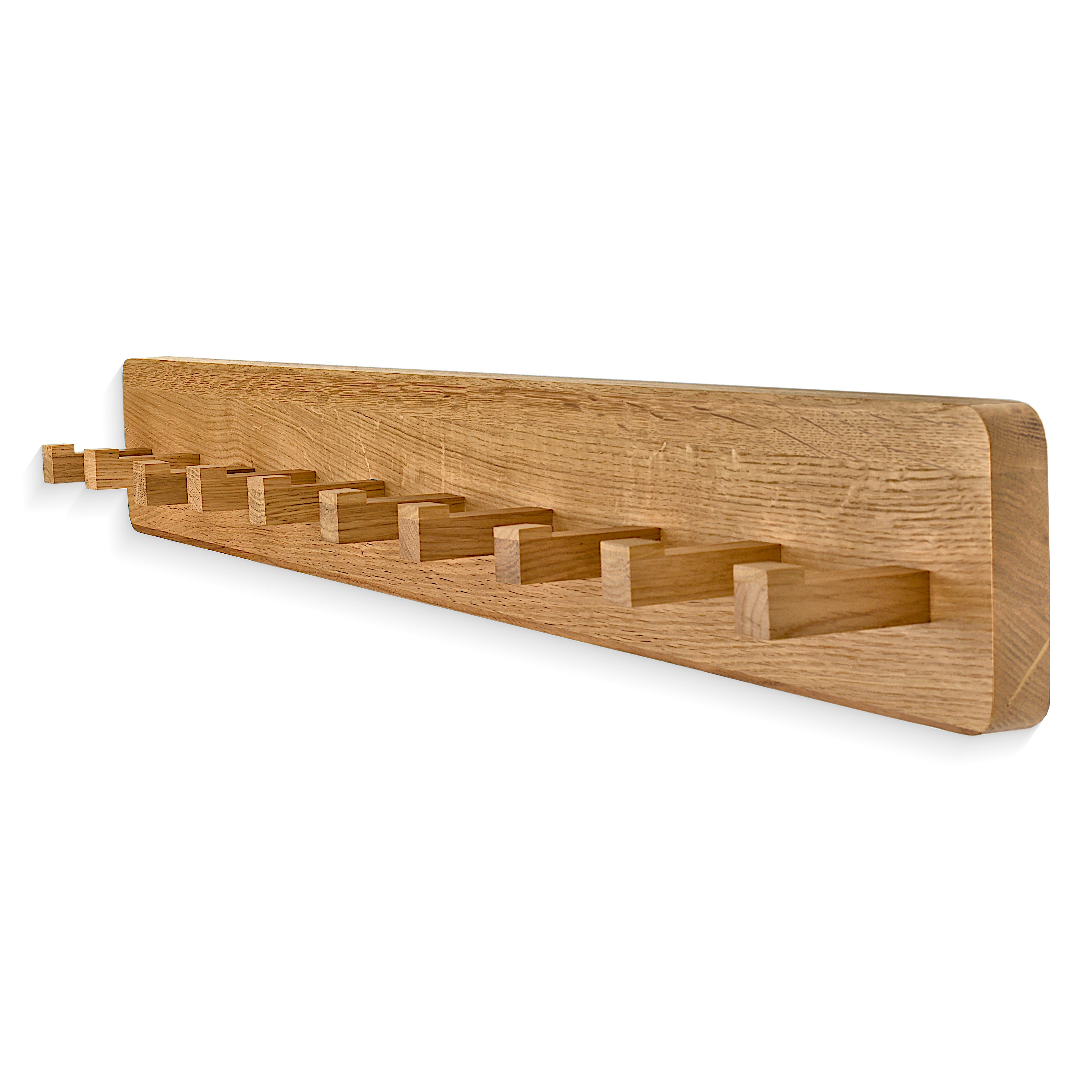 Garderobe Line Garderobenleiste Eiche Massiv Geölt 10er